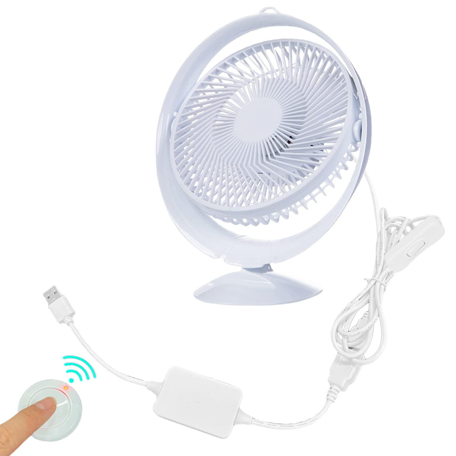 Kiven Small Personal USB Desk Fan - Portable Fans with Remote Control ...