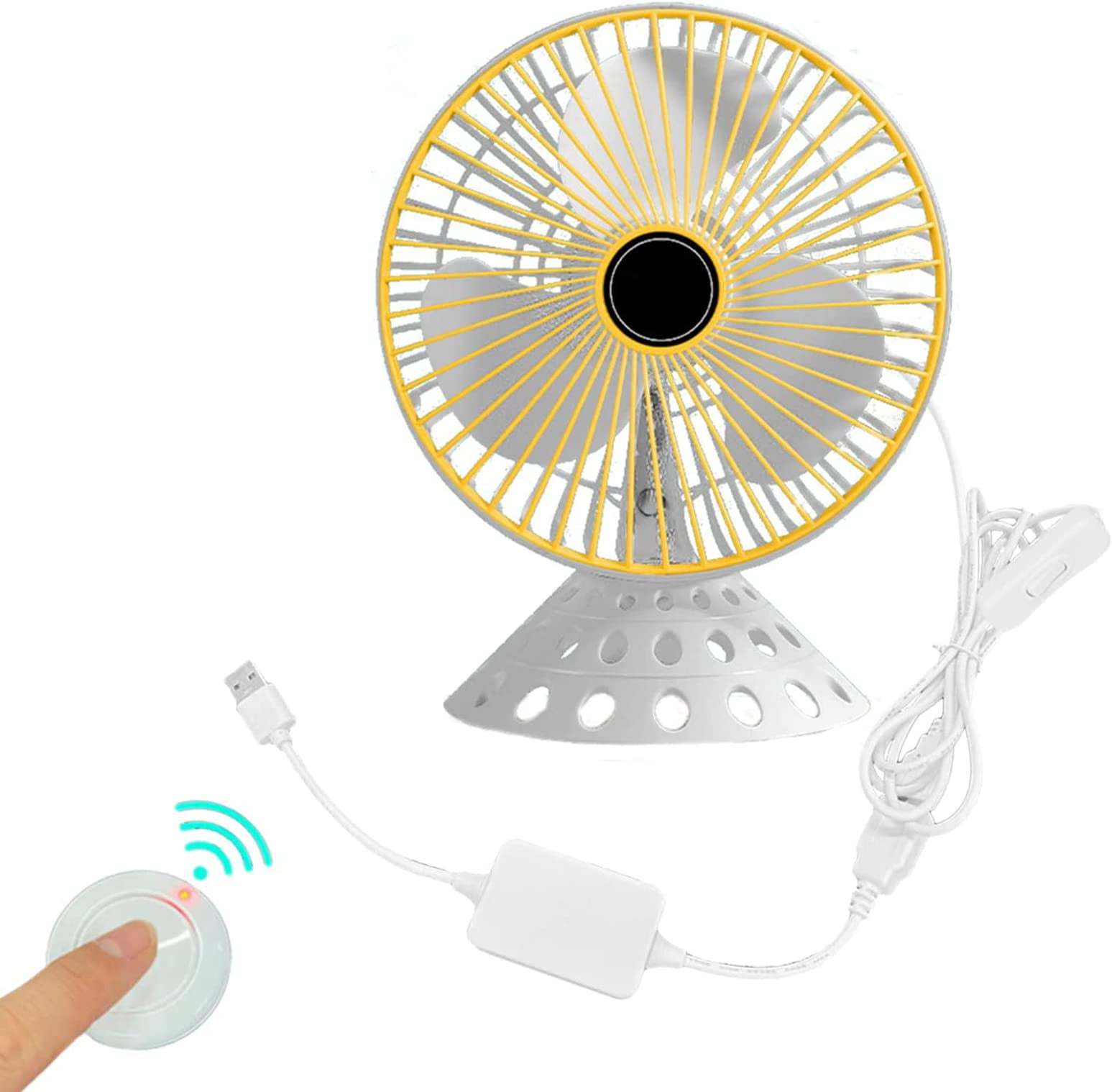 Kiven USB Desk Fan - 6 Inch Portable Fans with Remote Control,Strong ...