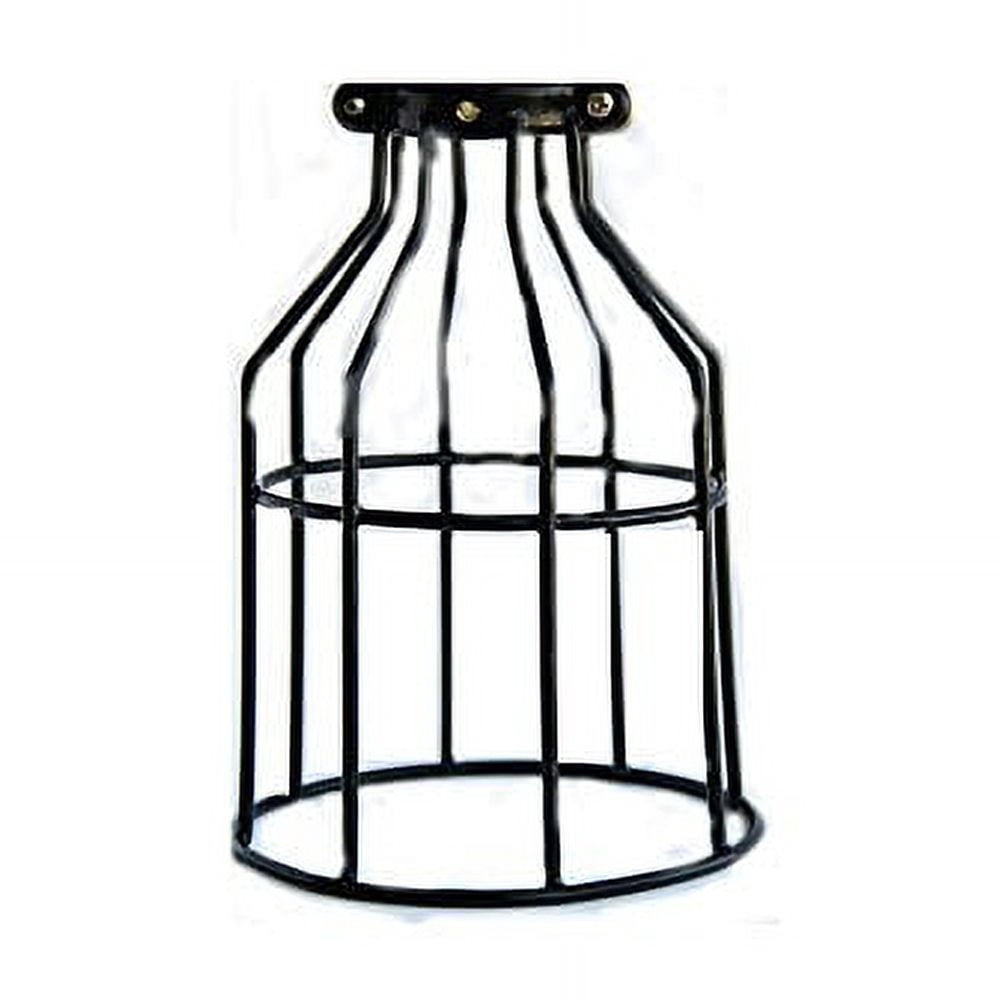 Kiven Vintage Black Lighting Accessories Iron Cage Light Guard Cages ...