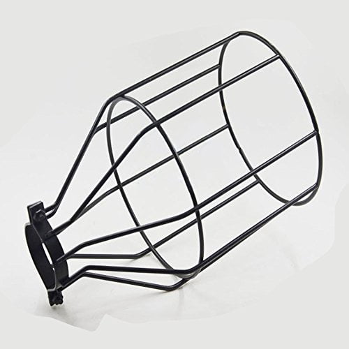 Kiven Vintage Black Lighting Accessories Iron Cage Light Guard Cages ...