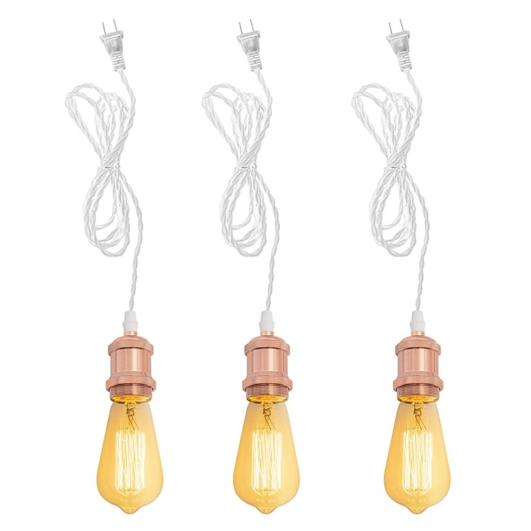 plug in socket pendant light