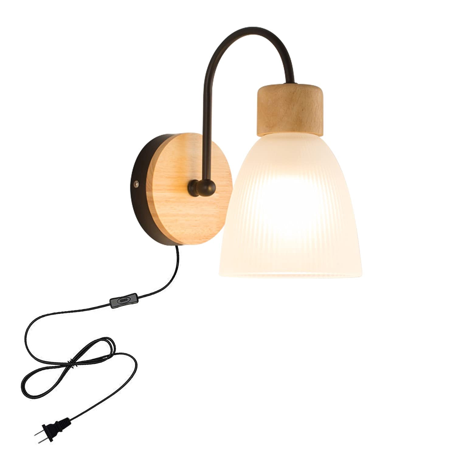 Kiven Wall Mounted Plug-in Sconce Light, Nordic Wall Sconce Lamps ...