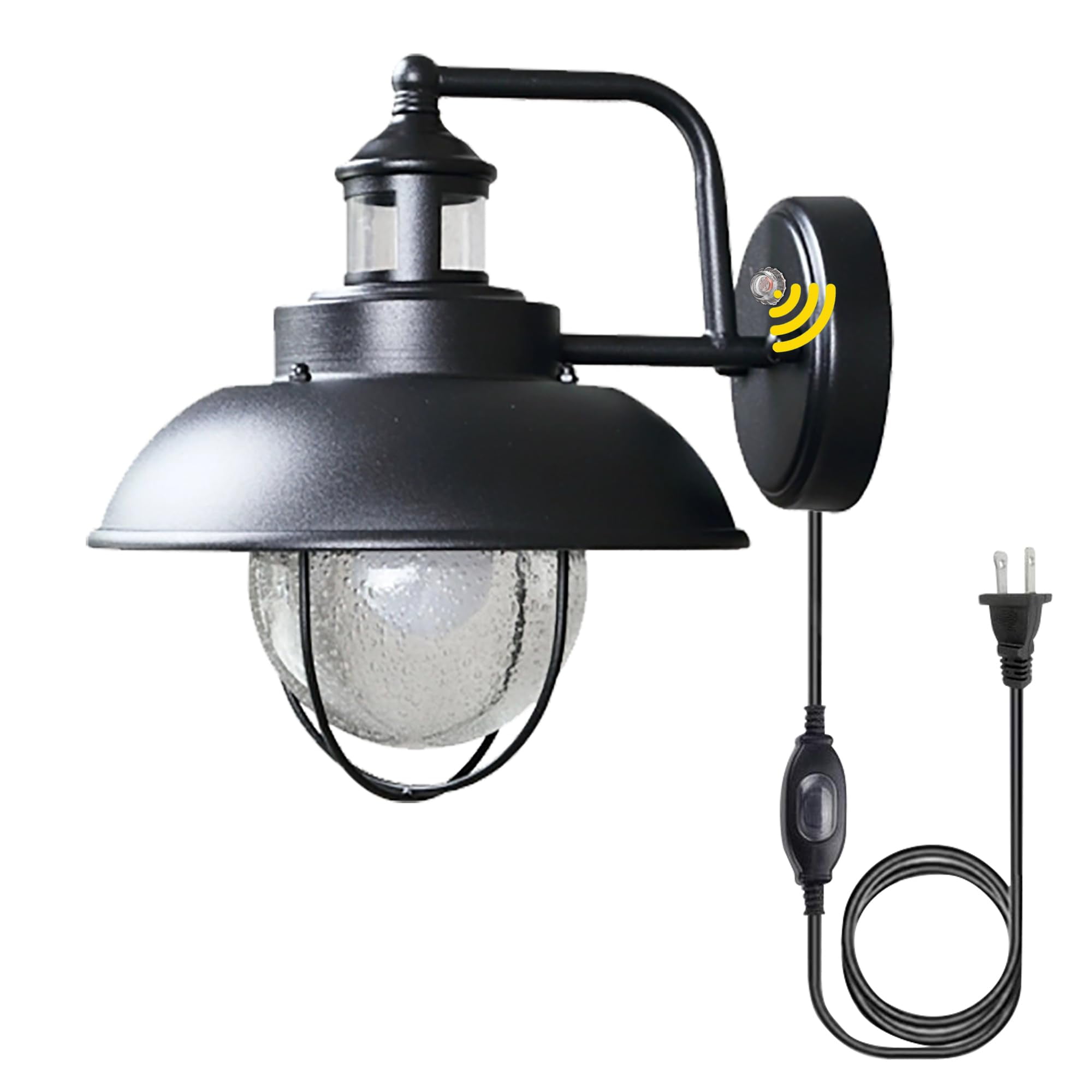 Kiven Waterproof Exterior Outdoor/Indoor Wall Light, Plug-in Wall Mount ...