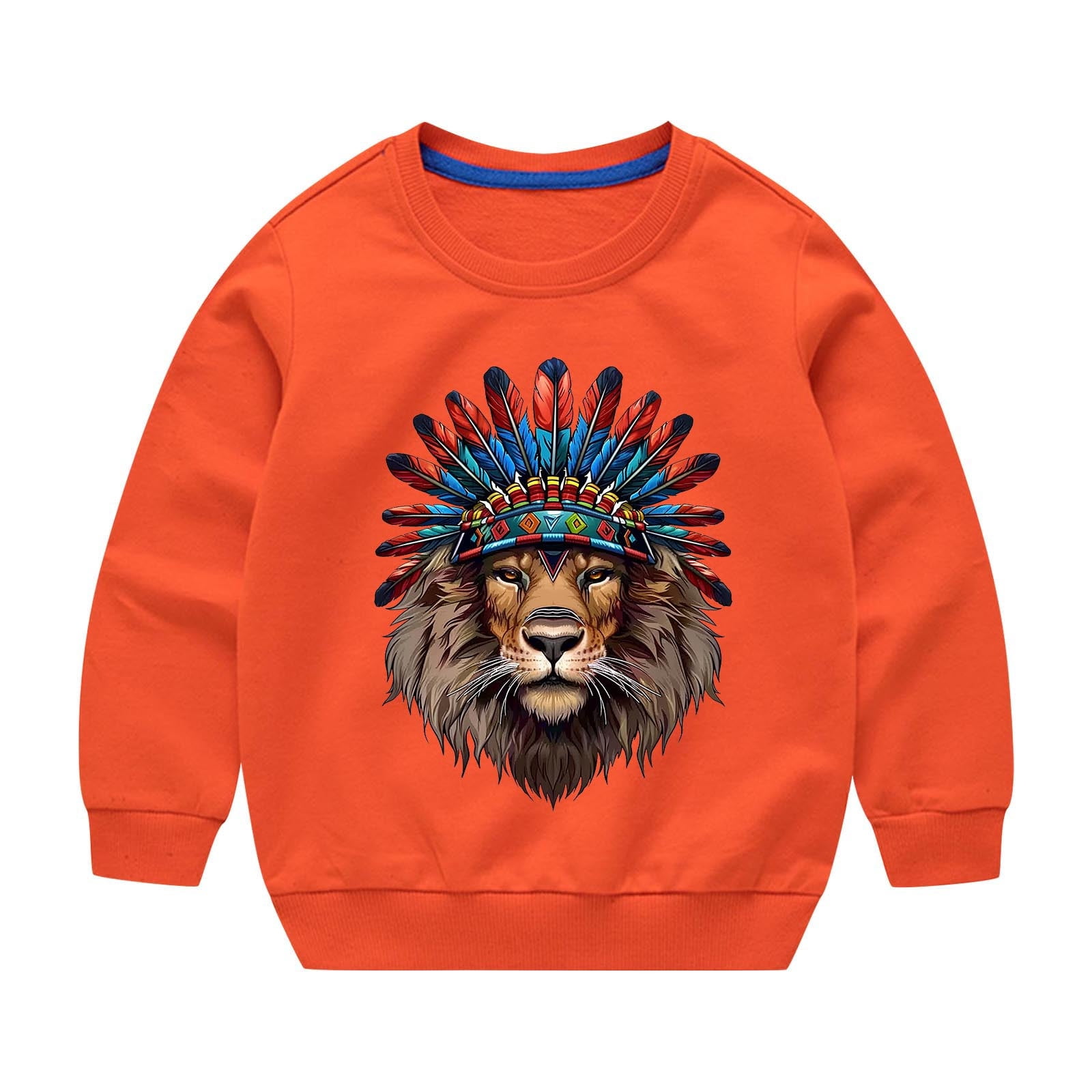 Kiviey Girls Sweatshirt Crew Neck Sweatshirt Kids Animal Graphic Long ...
