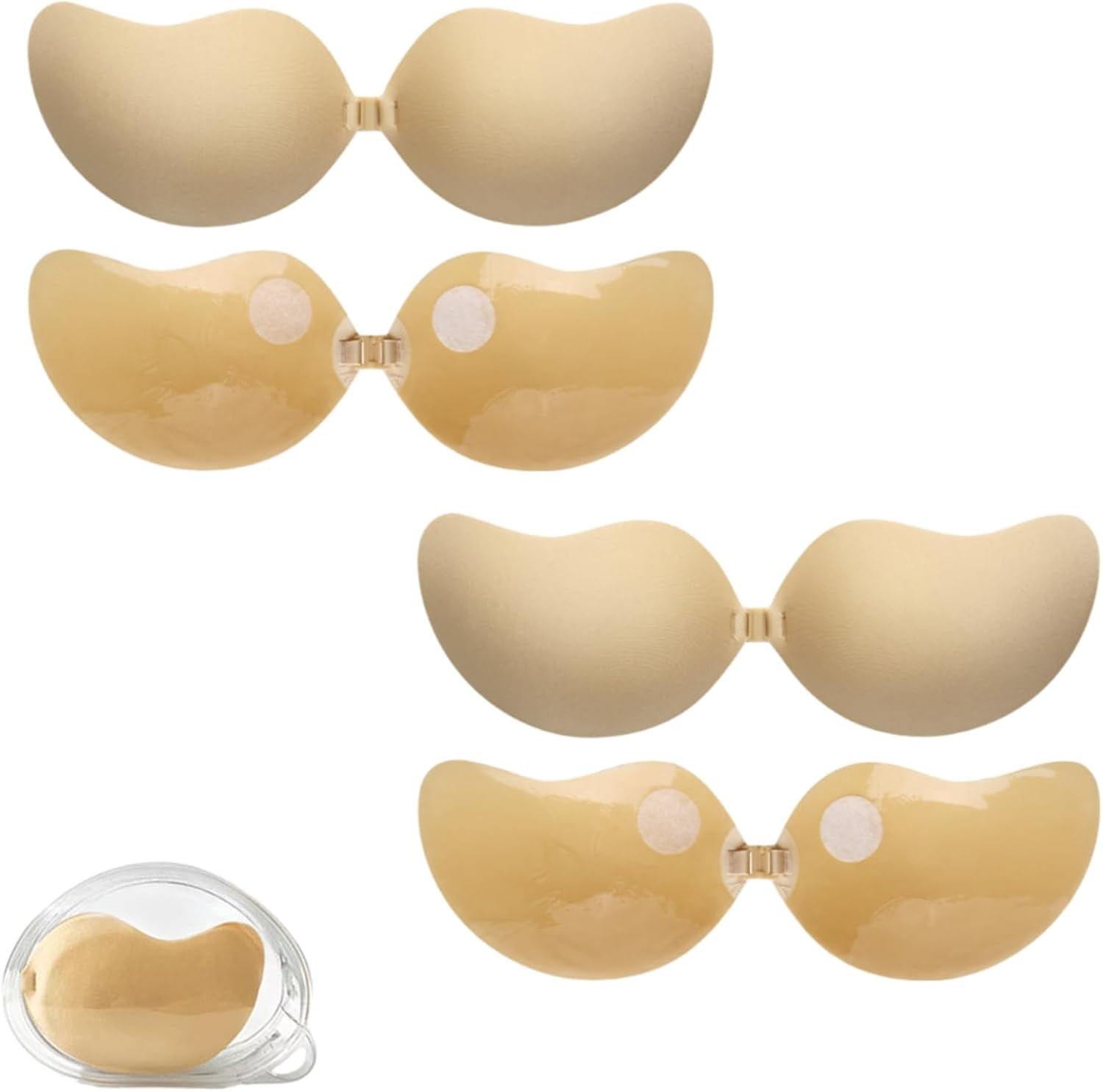 Kivori Push up V-Bra, Lift Luxe Invisible Push up Bra, Adhesive Bras ...