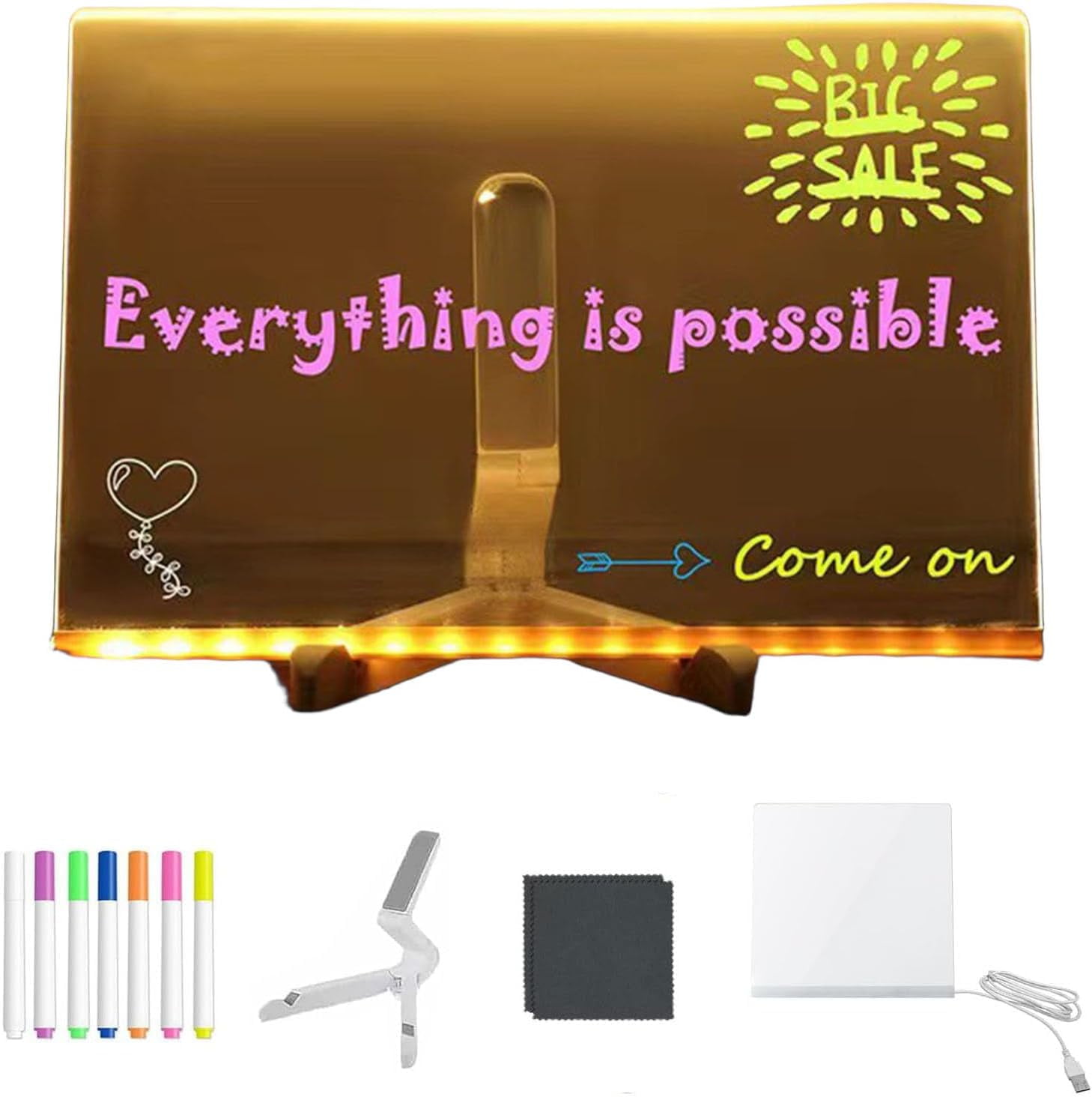 Kivvy Magic Board, Kivvy - Magicboard, Magicboard Where Creativity Lights Up, LED Acrylic ...