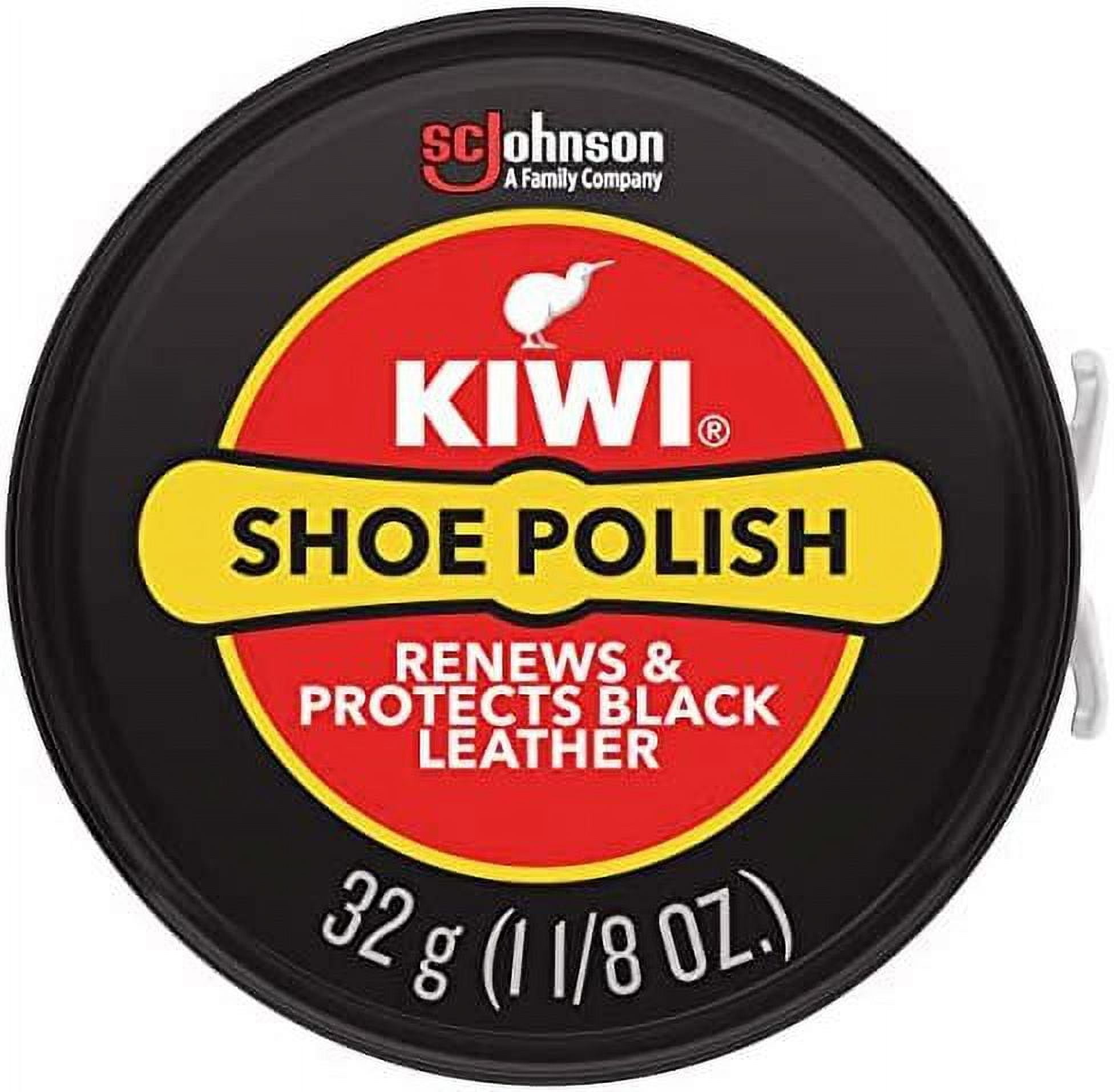 KIWI Shoe Polish for Leather Shoes, Black, 1-1/8 Ounce, Shine ...