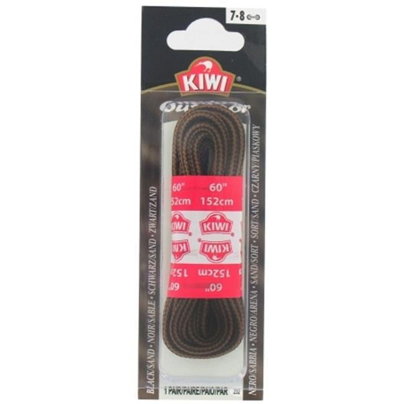 Kiwi 60in. Black & Sand Outdoor Shoe Laces - Pack of 6 - Walmart.com