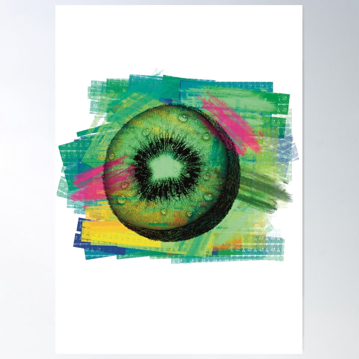 Kiwi B&W Art Poster Wall Art, Modern Wall Decor For Living Room Bedroom ...