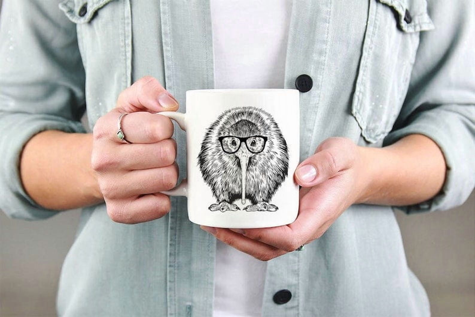 Kiwi Bird Mug, New Zealand bird Lovers Coffee Mugs, Bird Coffee Mug 15 ...