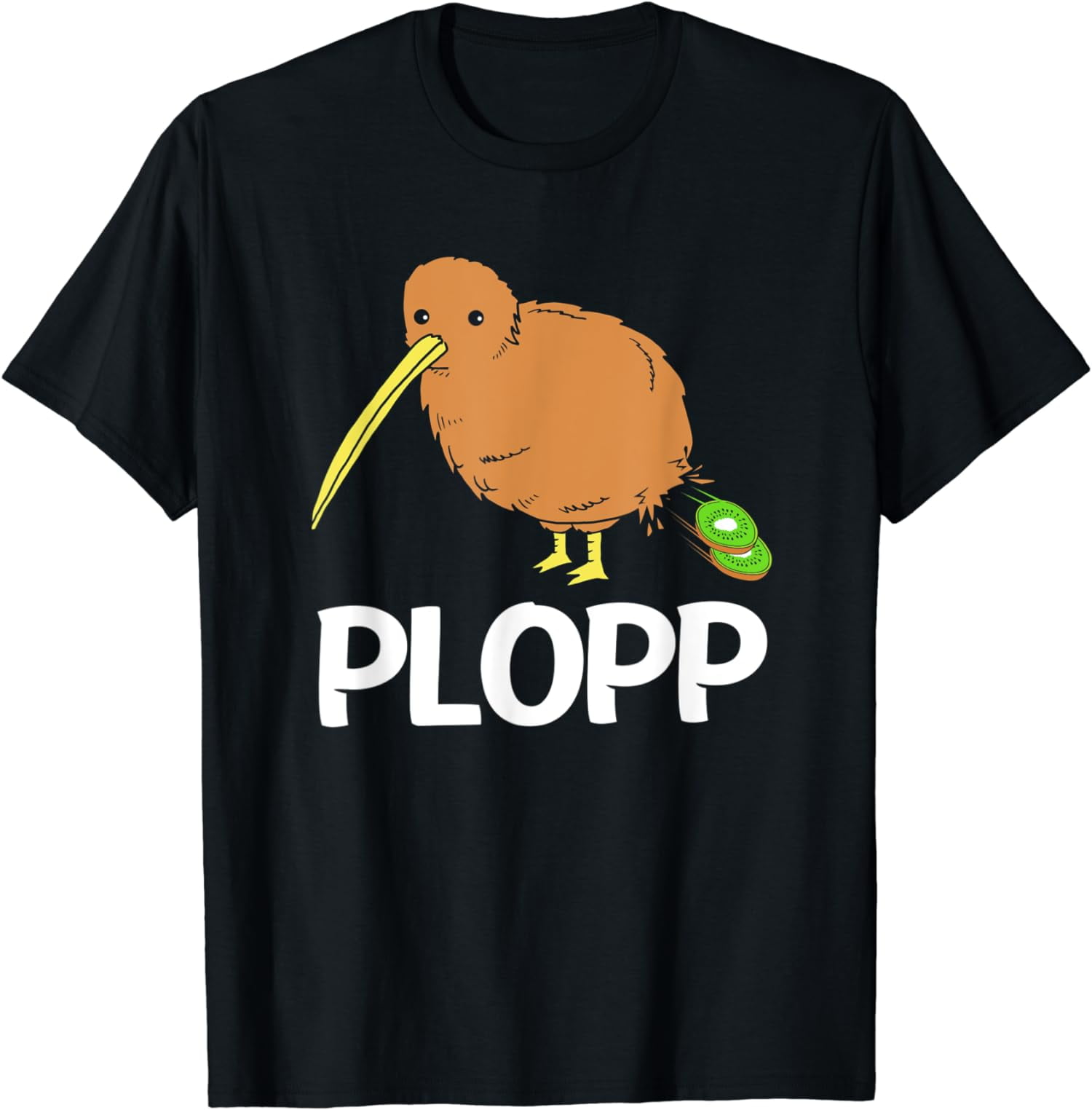 Kiwi Bird Poop Kiwi Fruit Bird Pun T-Shirt - Walmart.com