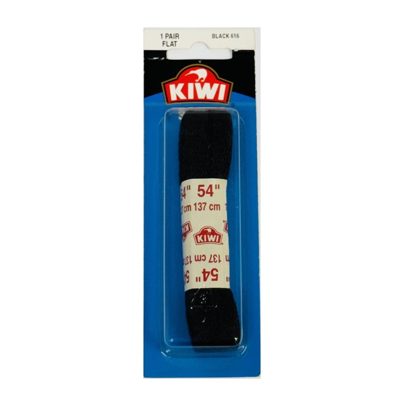 Kiwi Flat Black Shoelaces - 54 Inches - Walmart.com