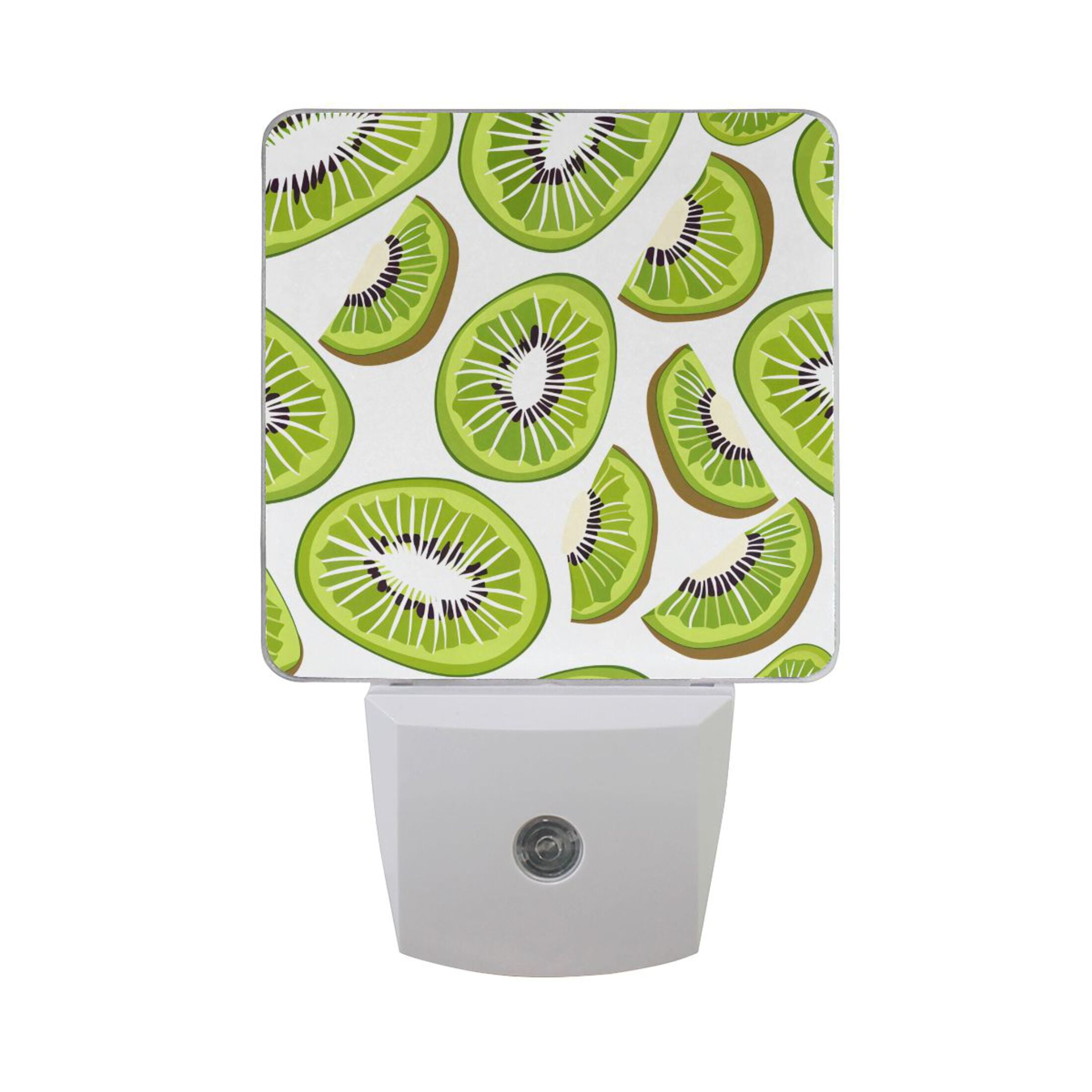 Kiwi Fruit Slice Night Light 2 Pack LED Nightlight Plug into Wall Dusk ...