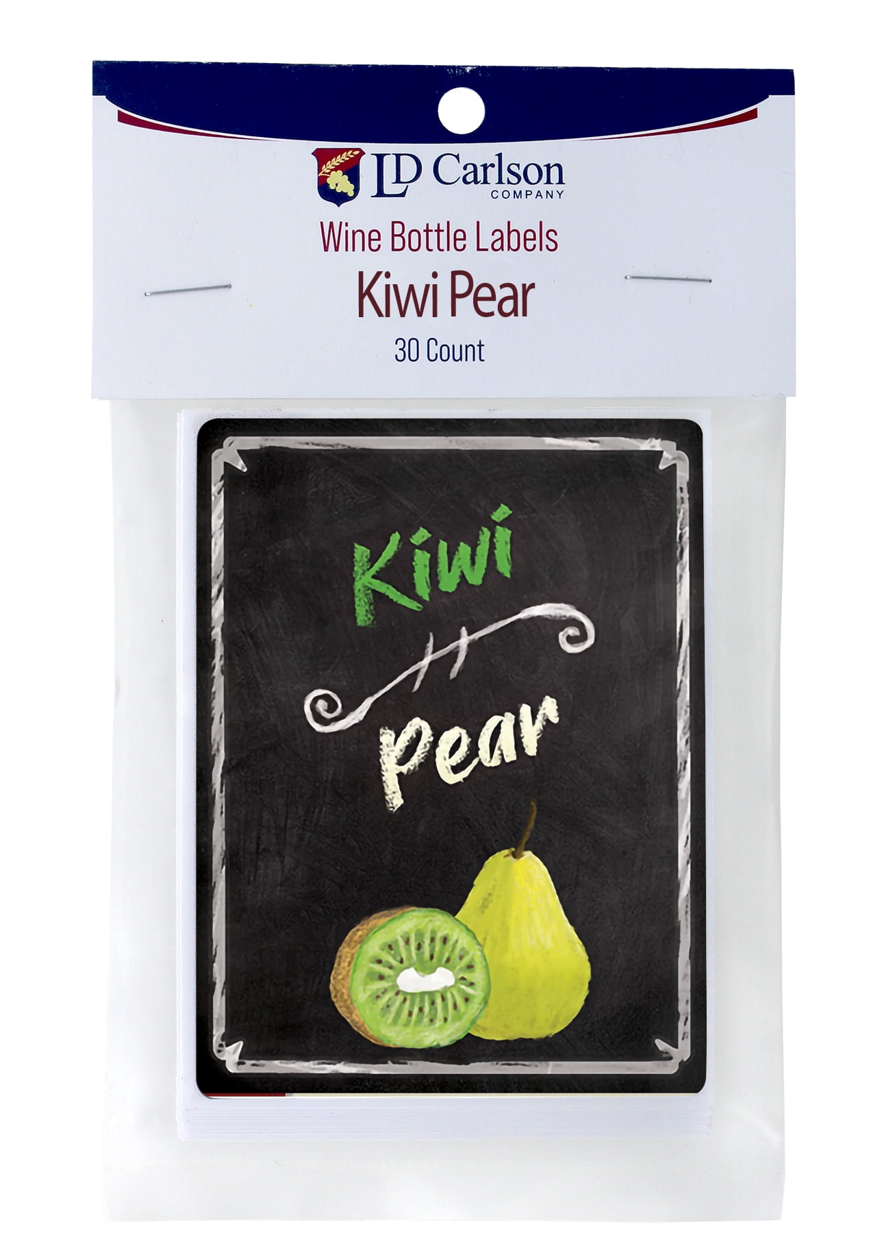 Kiwi Pear Wine Labels 30/Pack Mist Collection - Walmart Business Supplies