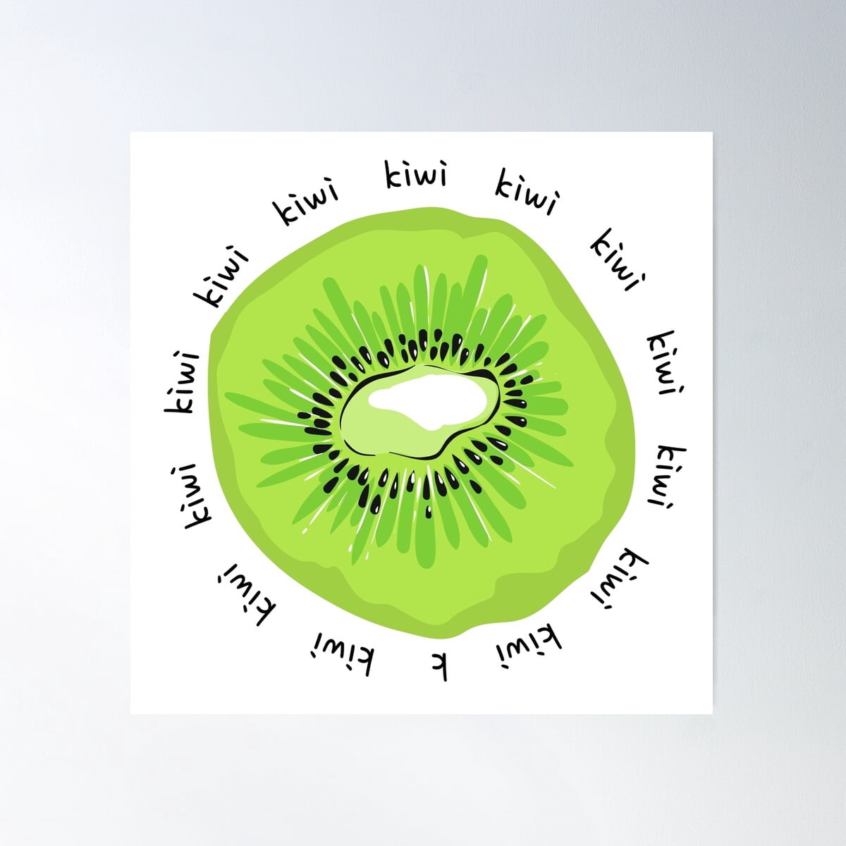 Kiwi Poster Wall Art, Modern Wall Decor For Living Room Bedroom, 30x30 ...