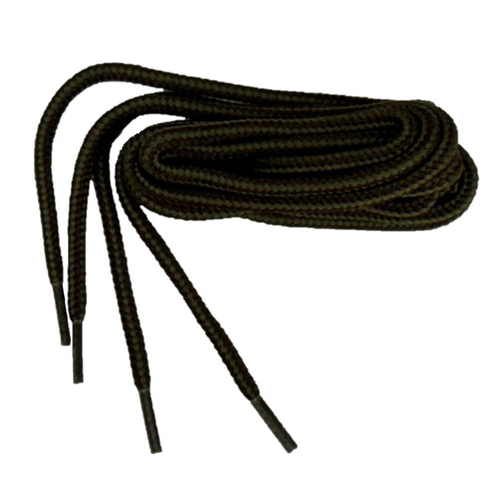 Kiwi Round Black and Olive Hiker Boot Laces, 45 Inches - 1 Pair ...