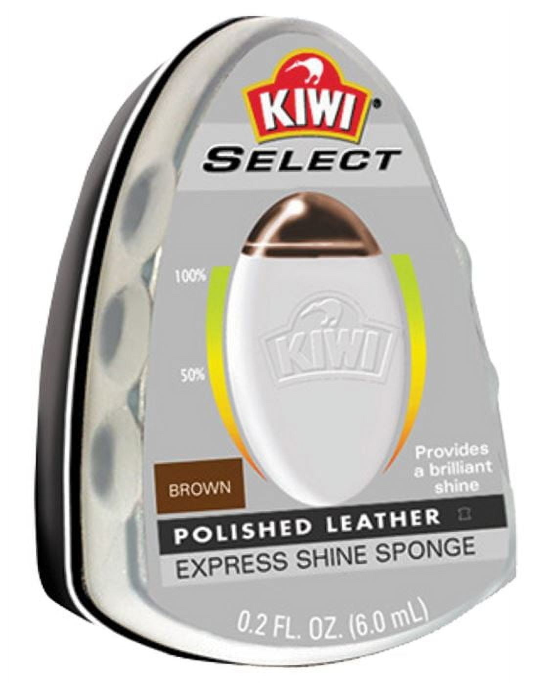 Kiwi Select Instant Leather Cleaner Express Shine Sponge, Brown ...