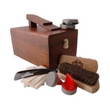 KIWI Select Wooden Shoe Valet Kit with Shine Accessories - Walmart.com