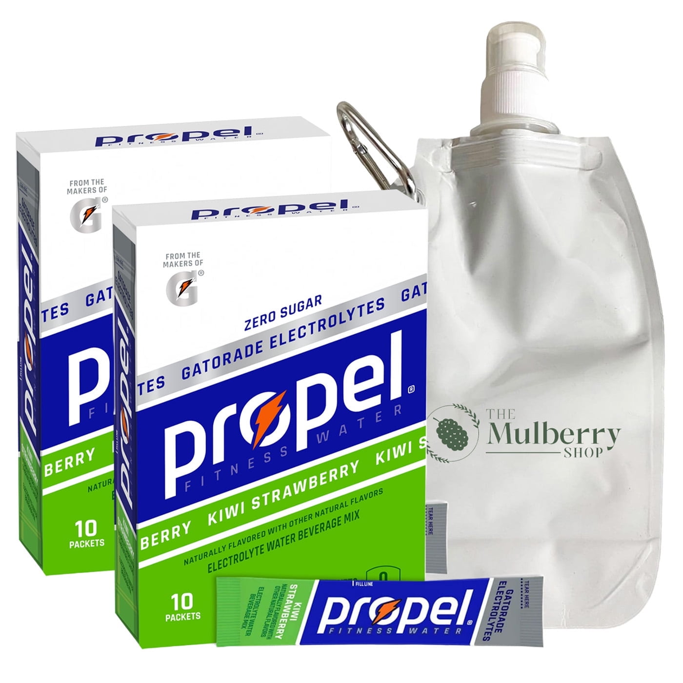 Kiwi Strawberry Propel Powder Packets Drink Mix 2 Pack Bundle Includes ...