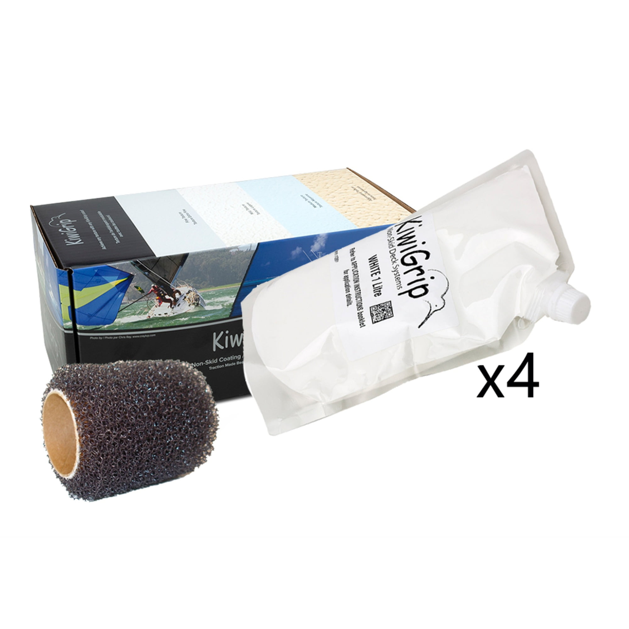 KIWIGRIP WHITE 4 LITER POUCH WITH ROLLER - Walmart.com