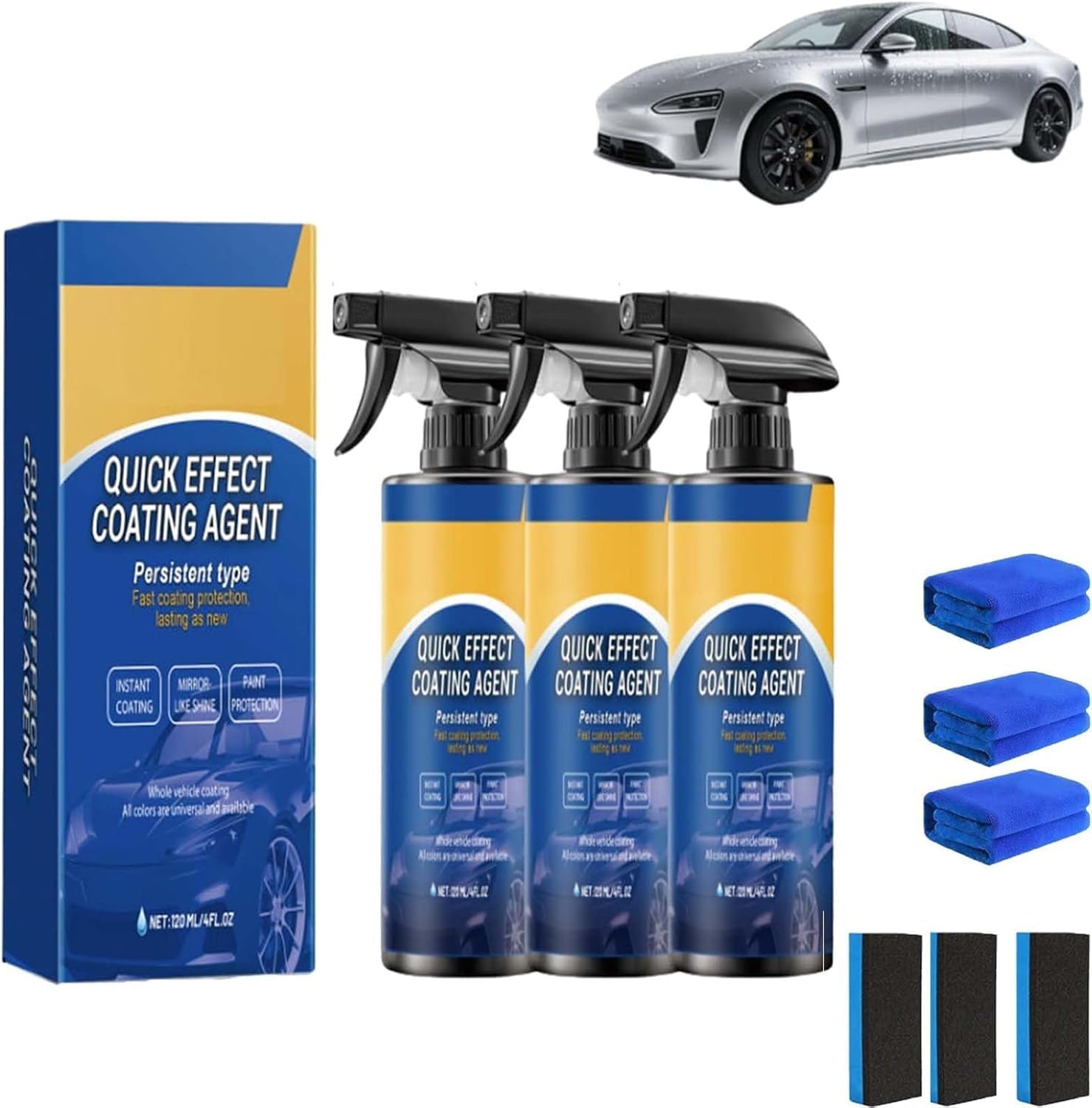 Kiwient Car Coating Spray, 2025 New Advanced Cars Quick-Acting Coatin ...