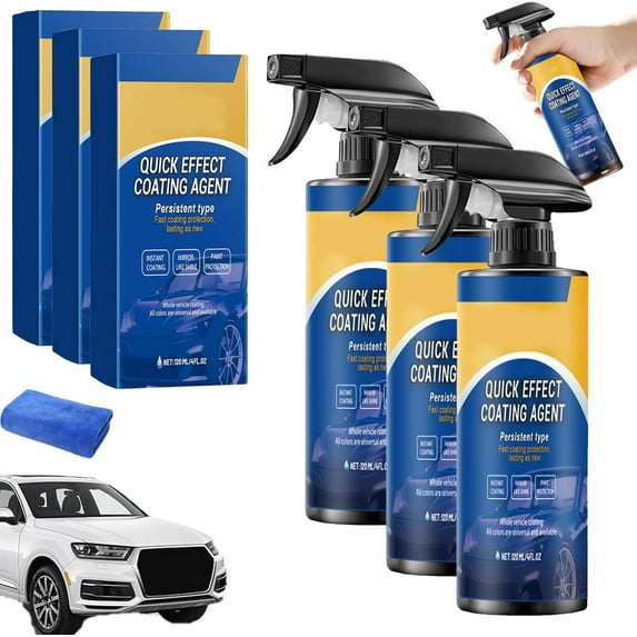 Kiwient Car Coating Spray, Kiwient Advanced Car Quick-Acting Coating Agent Spray, 3 in 1 High ...
