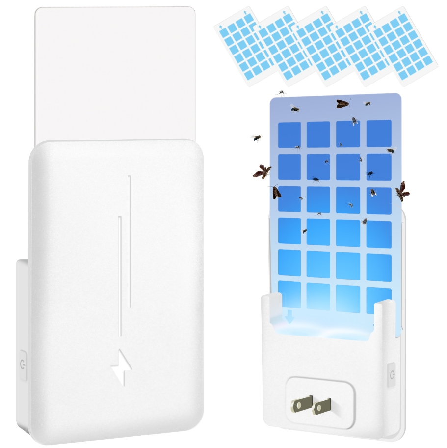 Kiwinurse Fly Trap Flying Insect Trap (1 Device + 4 Refill Cards) Safe ...