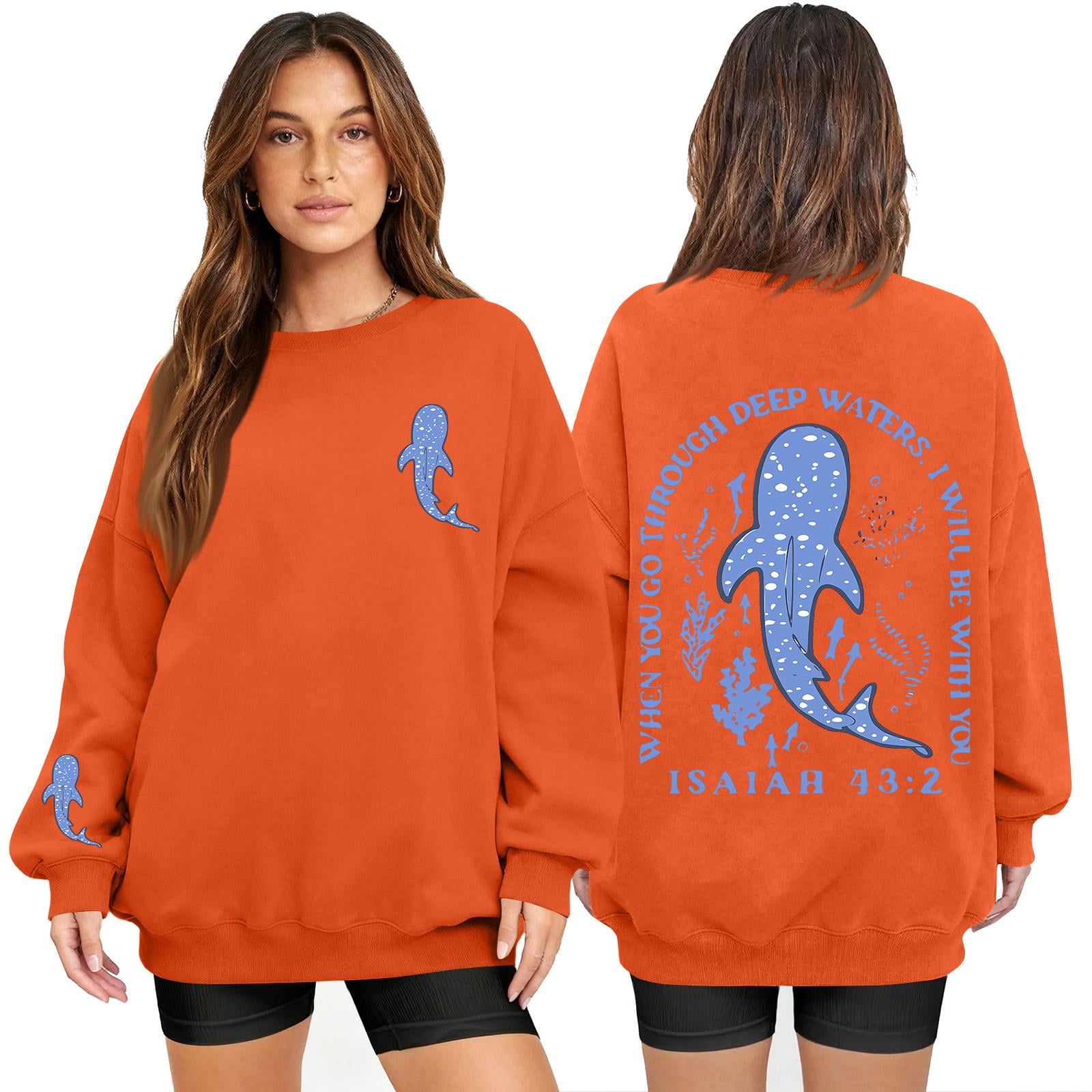 Kixjoy Christian Shirts for Women Long Sleeve Crew Neck Sweatshirt ...