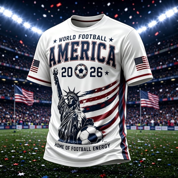 Kixjoy Men's USA Soccer Shirt Short Sleeve Crew Neck Summer USA Fans T ...
