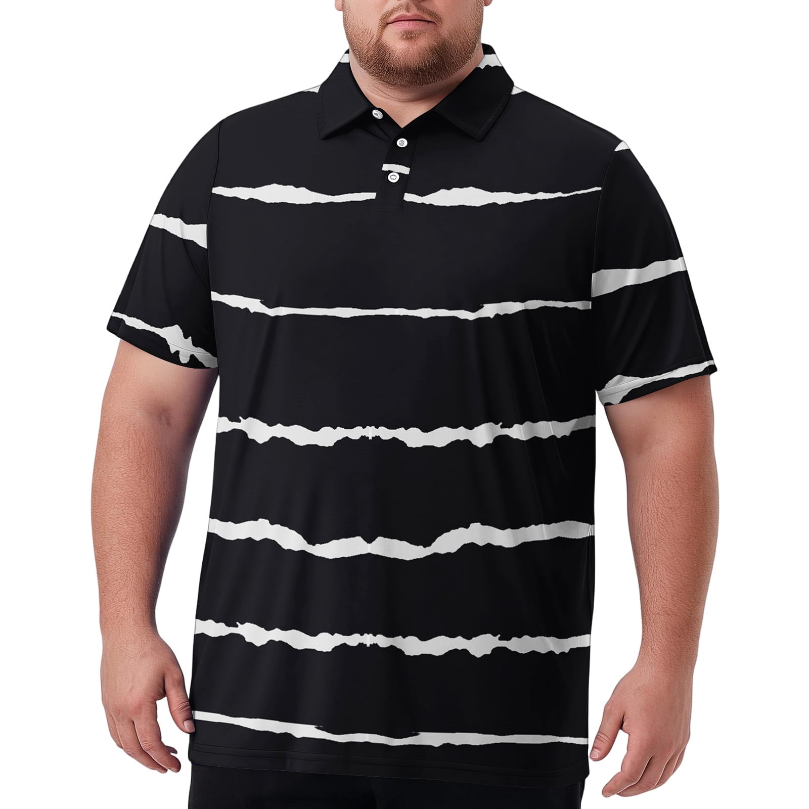 Kixjoy Mens Golf Polo Shirts Big and Tall Casual Polo Shirt Short ...