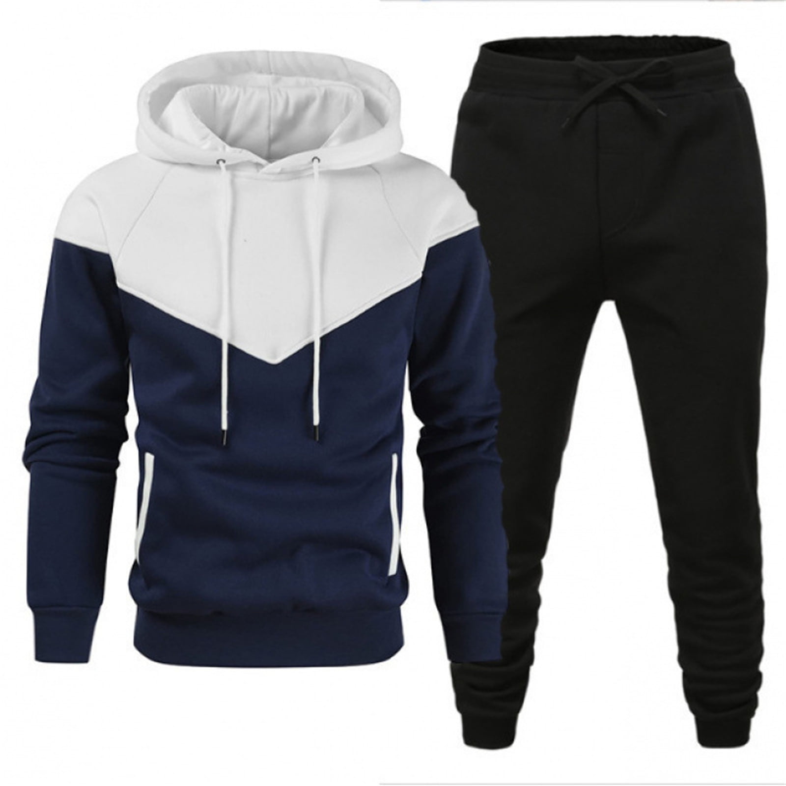 Kixjoy Mens Sweat Suits 2 Piece Set Hoodie and Sweatpants Set Big and ...