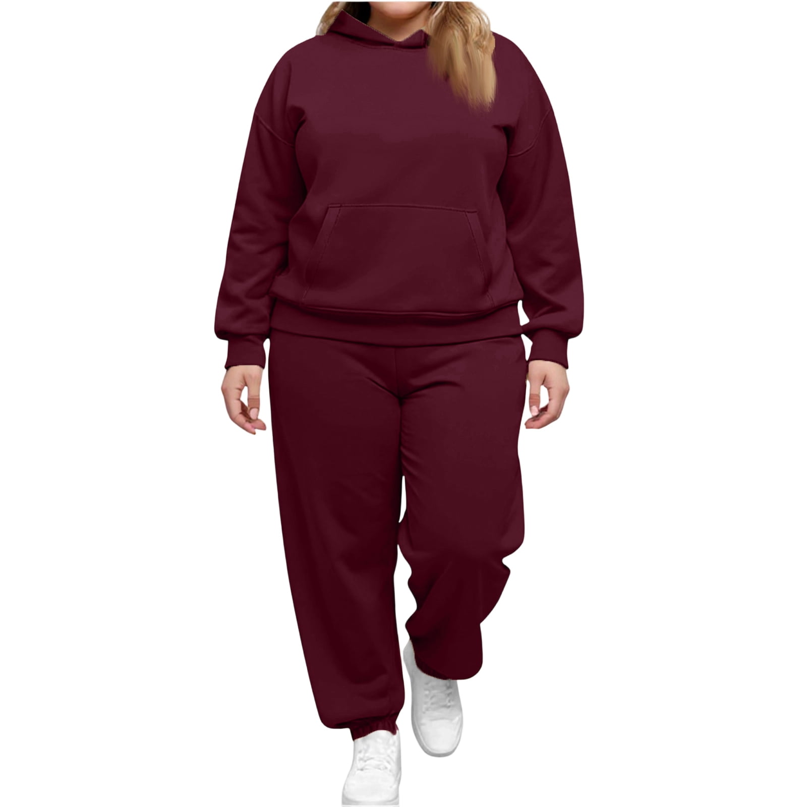 Kixjoy Tracksuit Set for Women Plus Size Casual Sweatsuits for Women ...