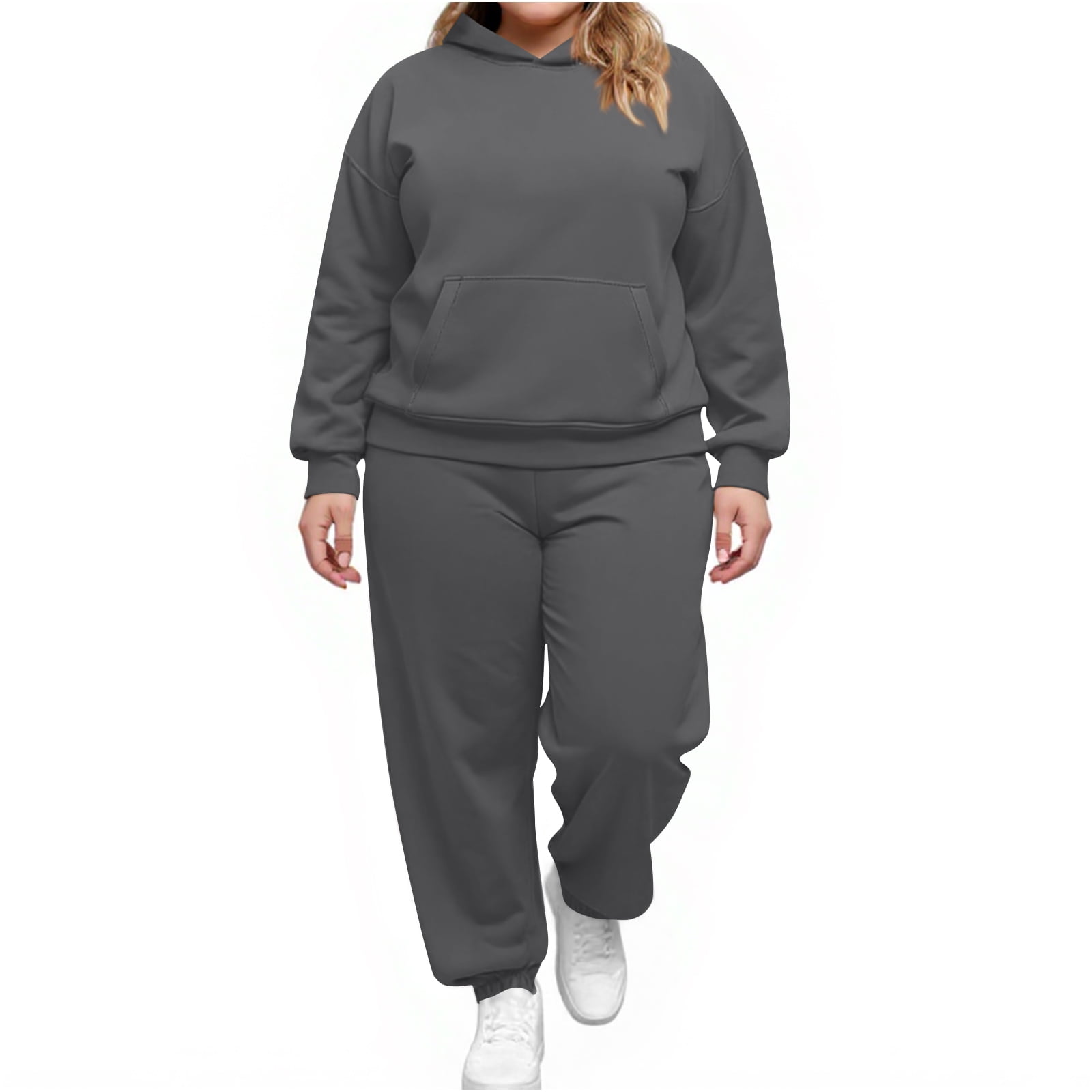 Kixjoy Tracksuit Set for Women Plus Size Casual Women's Sweatsuits ...