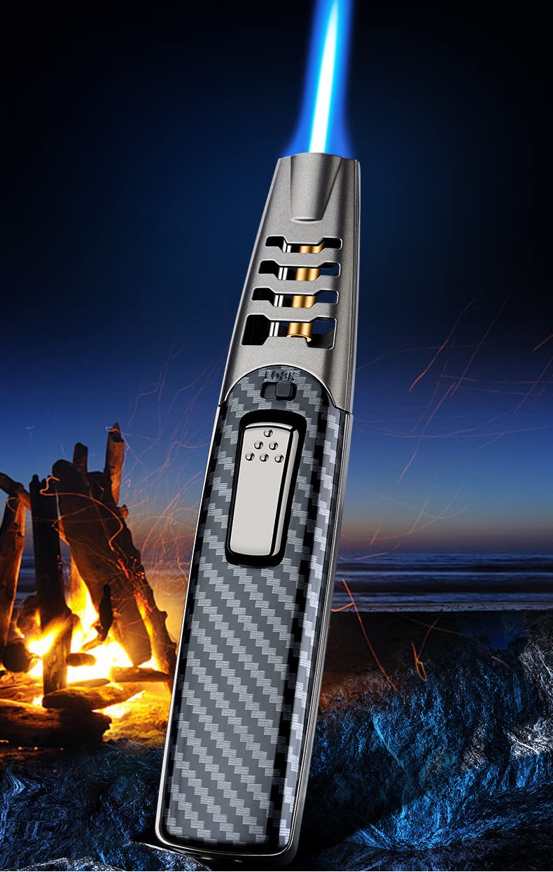 Kixre Butane Torch Lighter Refillable Kitchen Cooking Torch Windproof ...