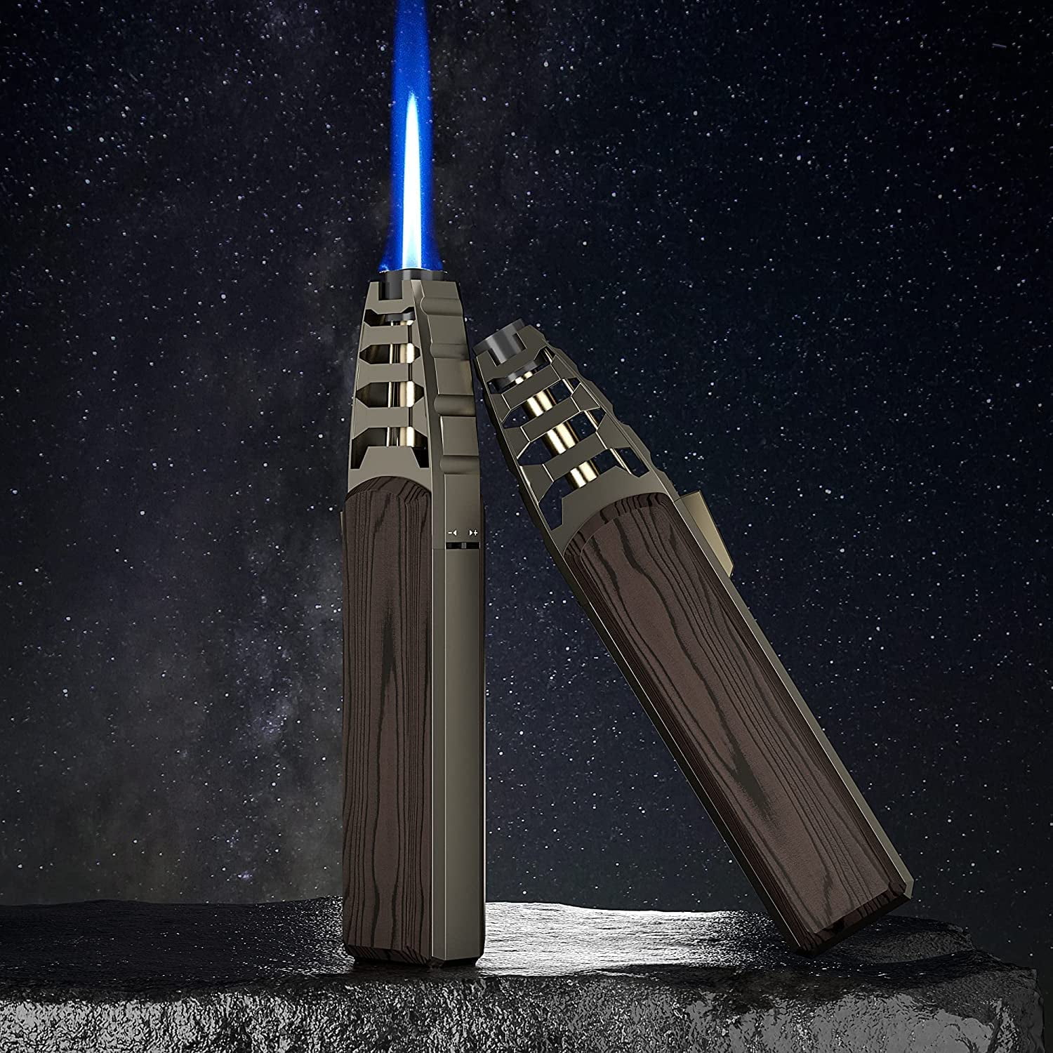 Kixre Gas Lighter Jet Torch Butane Lighter with Visible Window ...