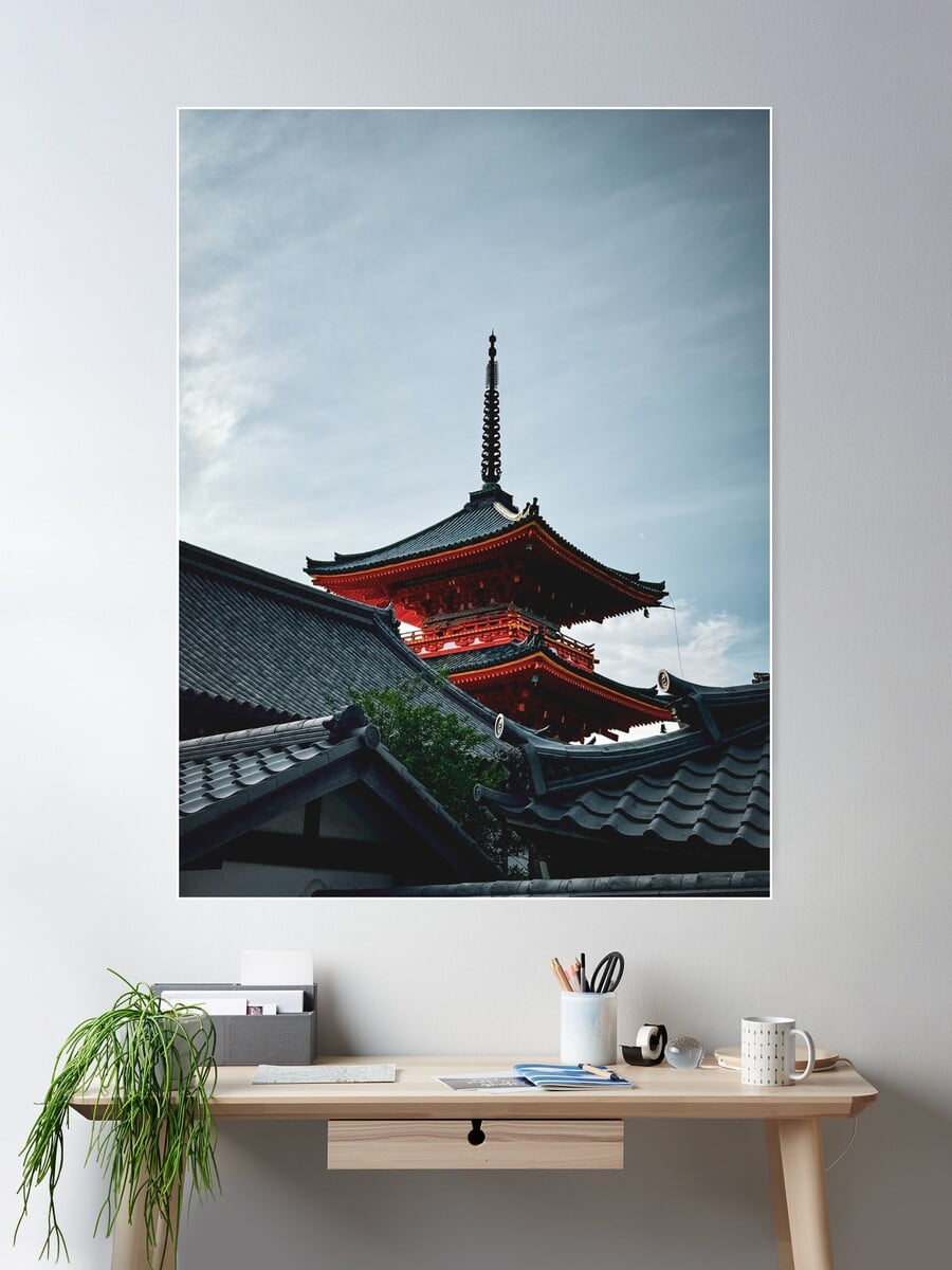 Kiyomizu-Dera Poster Wall Art, Modern Wall Decor For Living Room ...