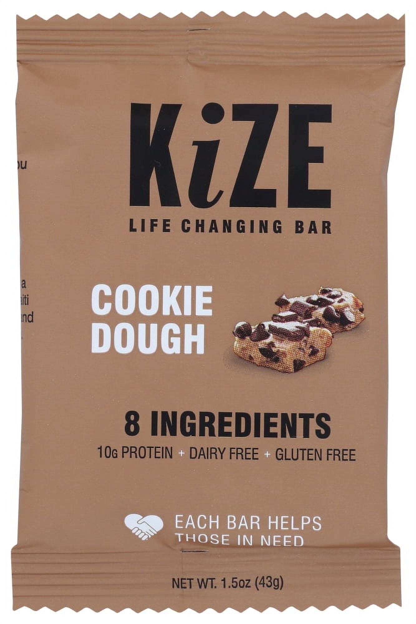 Kize Cookie Dough Raw Energy Bar, 1.5 Oz - Walmart.com