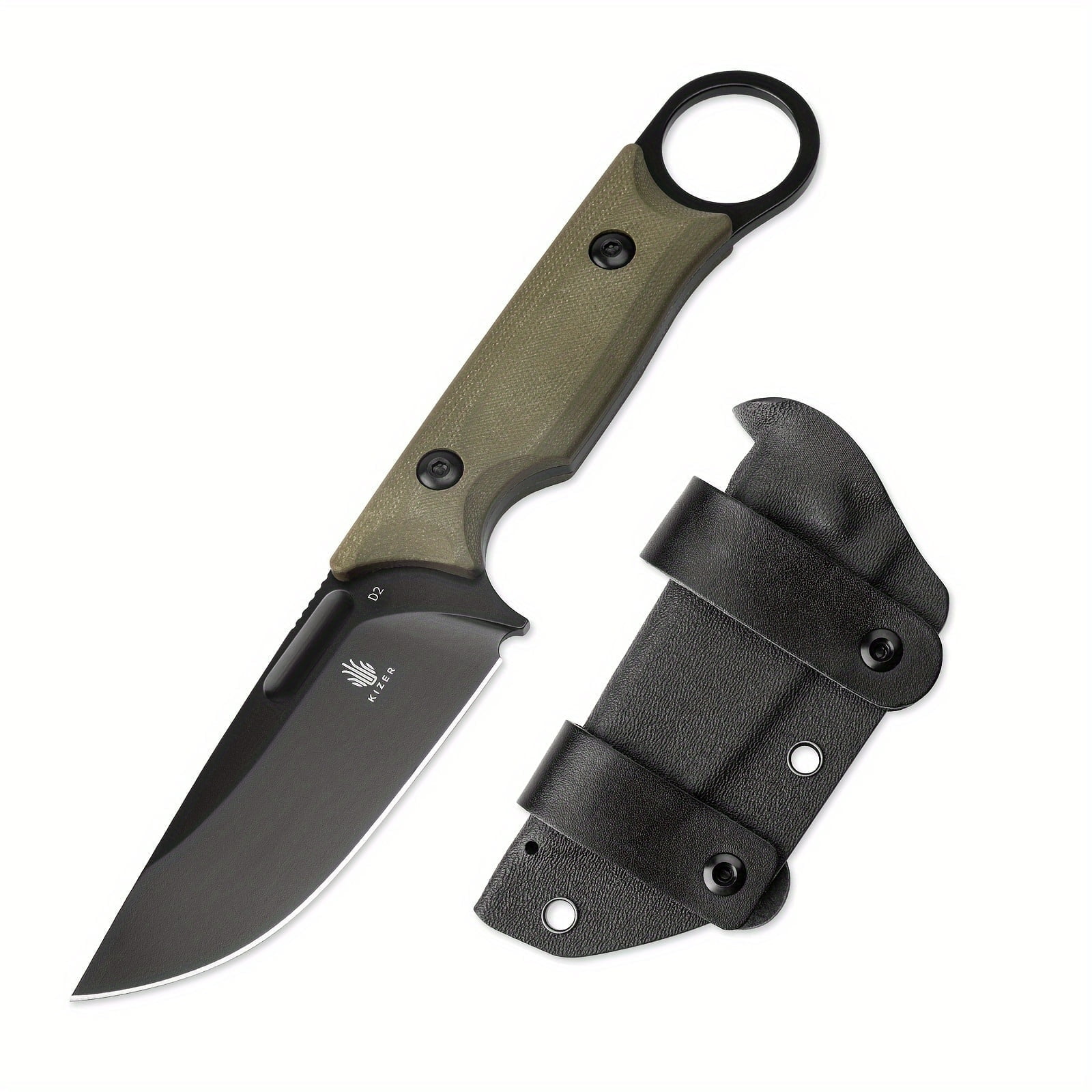 Kizer Cabox Fixed Blade Knife , D2 Steel G10 Handle, 1048A3 - Walmart.com