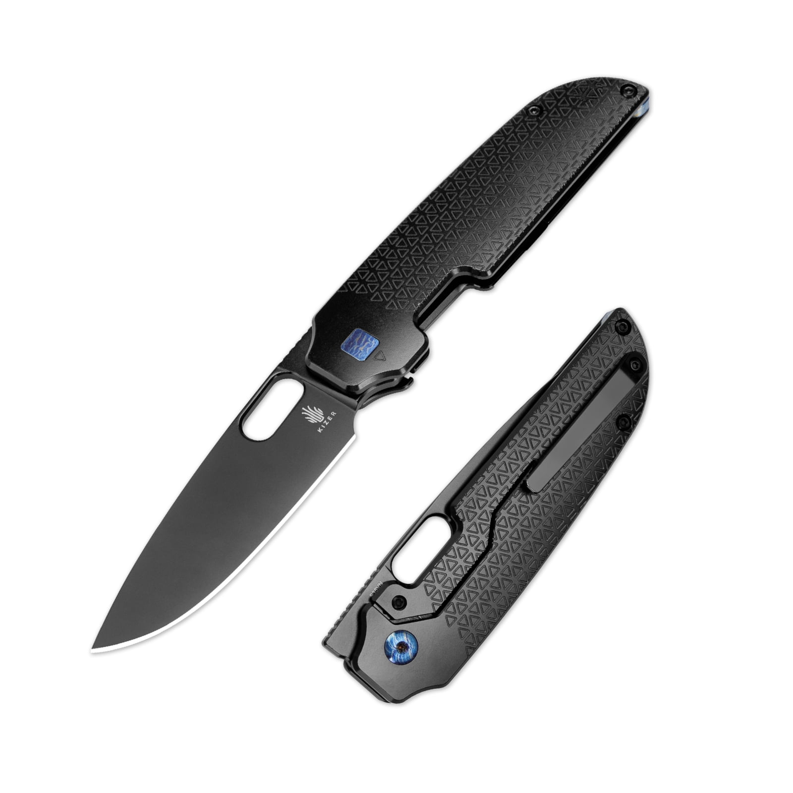 Kizer Pocket Folding Knife Varatas, S45VN Steel Titanium Handle Pocket ...
