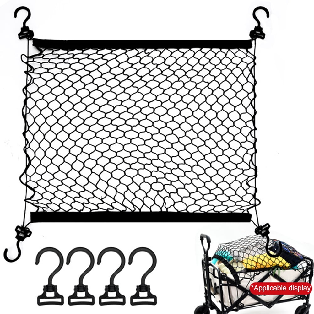 Kizocay Cargo Net for Garden Wagon, 36" X 26" Heavy Duty Nylon Netting ...