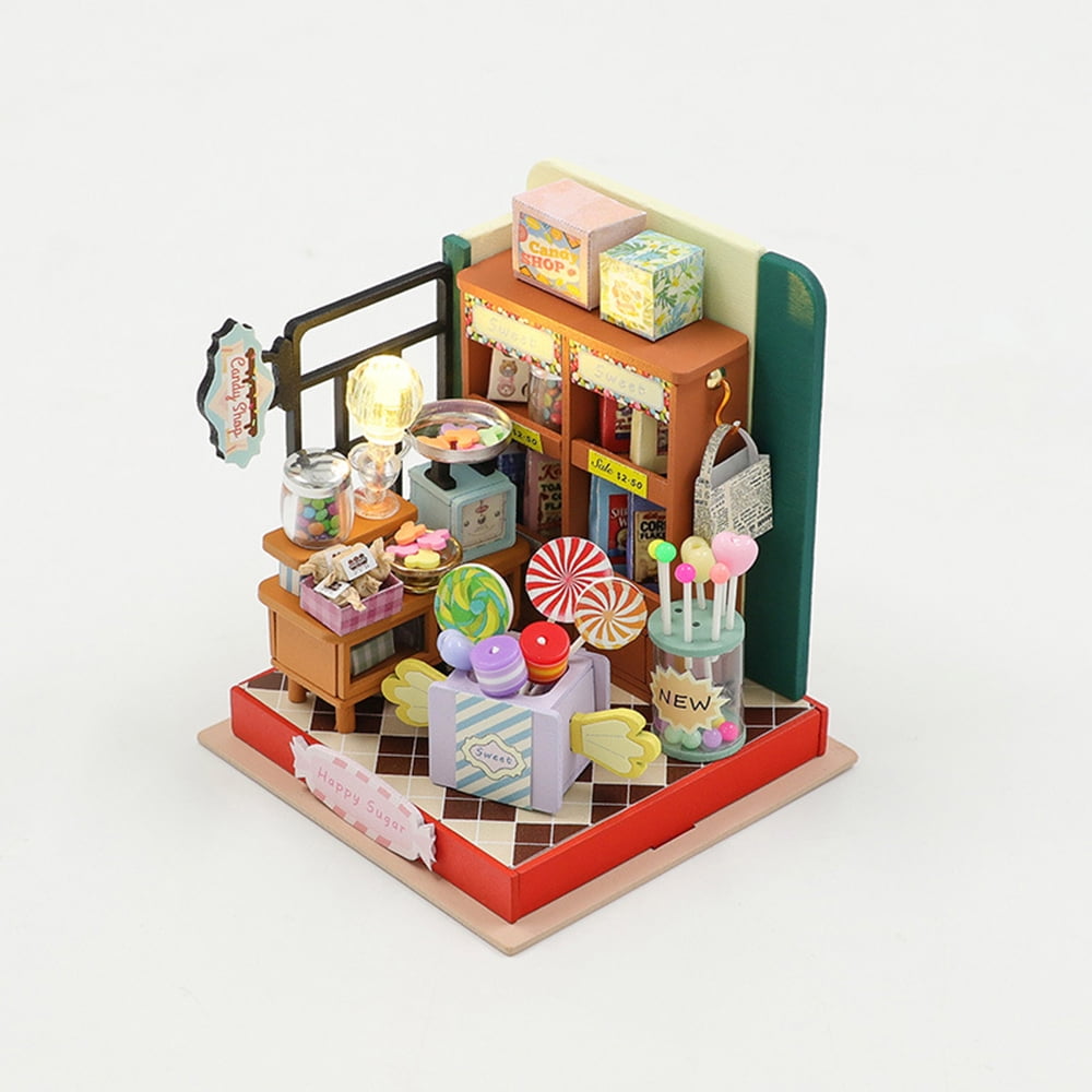 Kizocay Children Assembly DIY Dollhouse Kit Doll House Kit Miniature ...