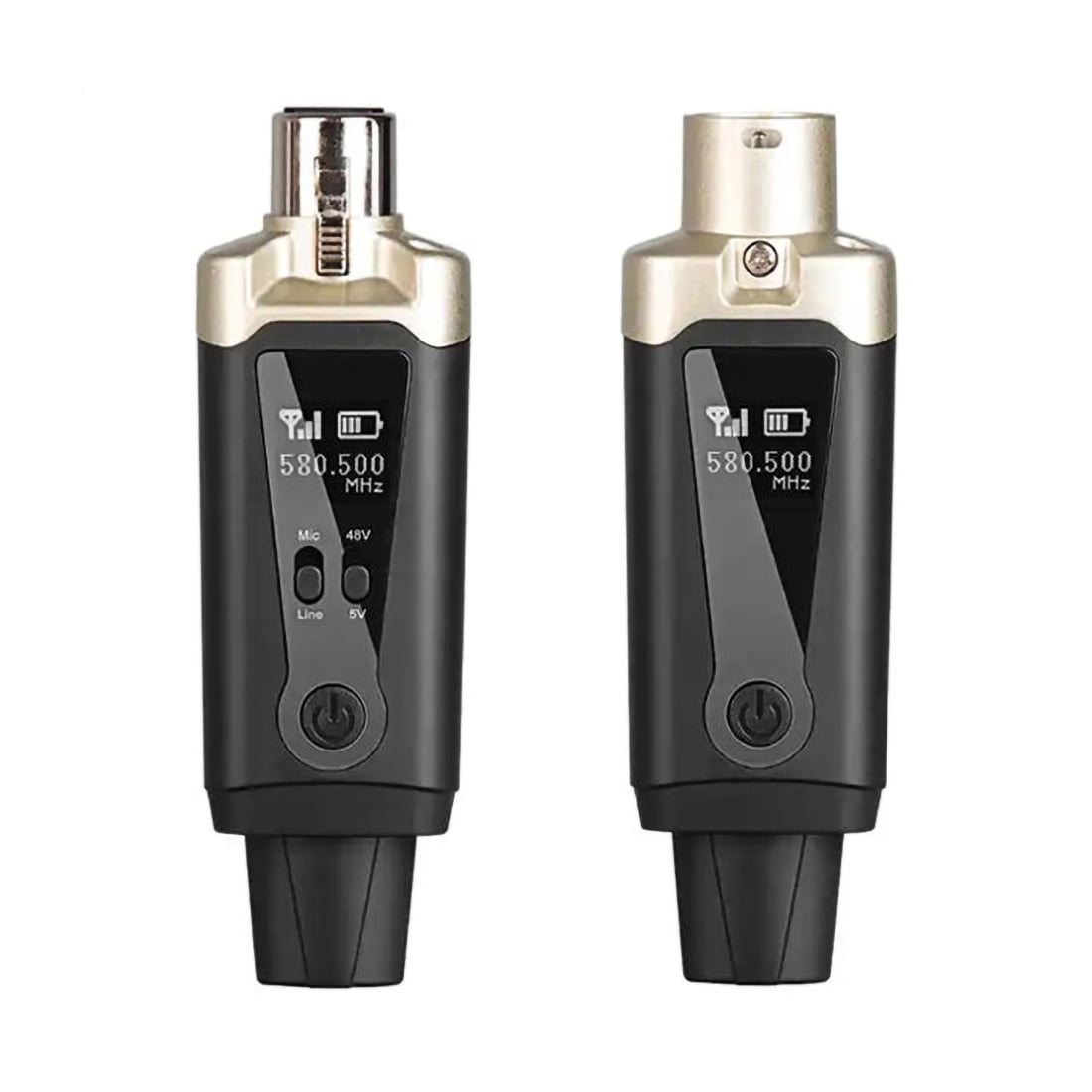 Kizocay UHF Wireless Microphone System XLR Converter Adapter ...