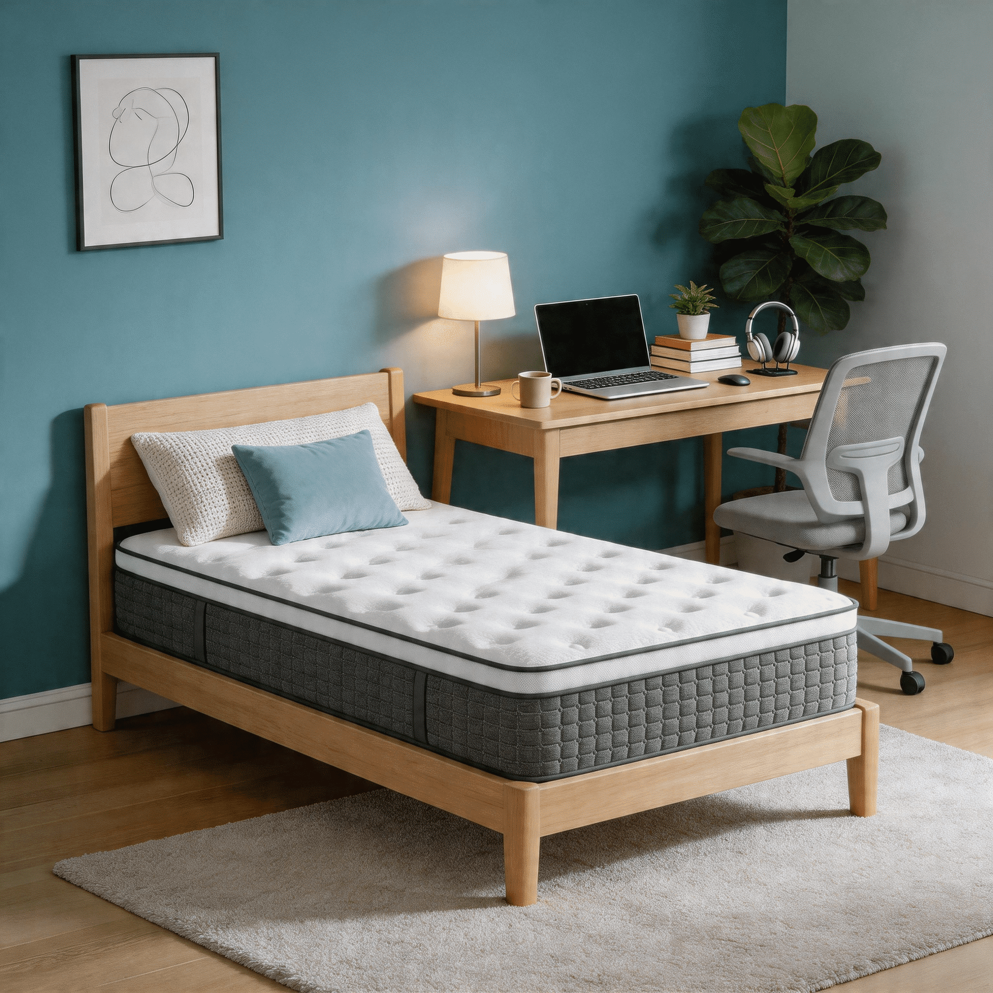 Kizreo 12 inch Hybrid Firm Twin Mattress - Cooling Gel Memory Foam and ...