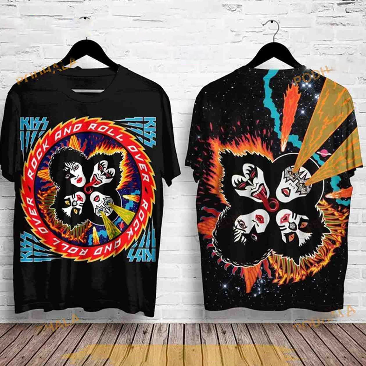 Kizz Rock and Roll Over 3D Shirt, Rock Band 3D Shirt - Walmart.com