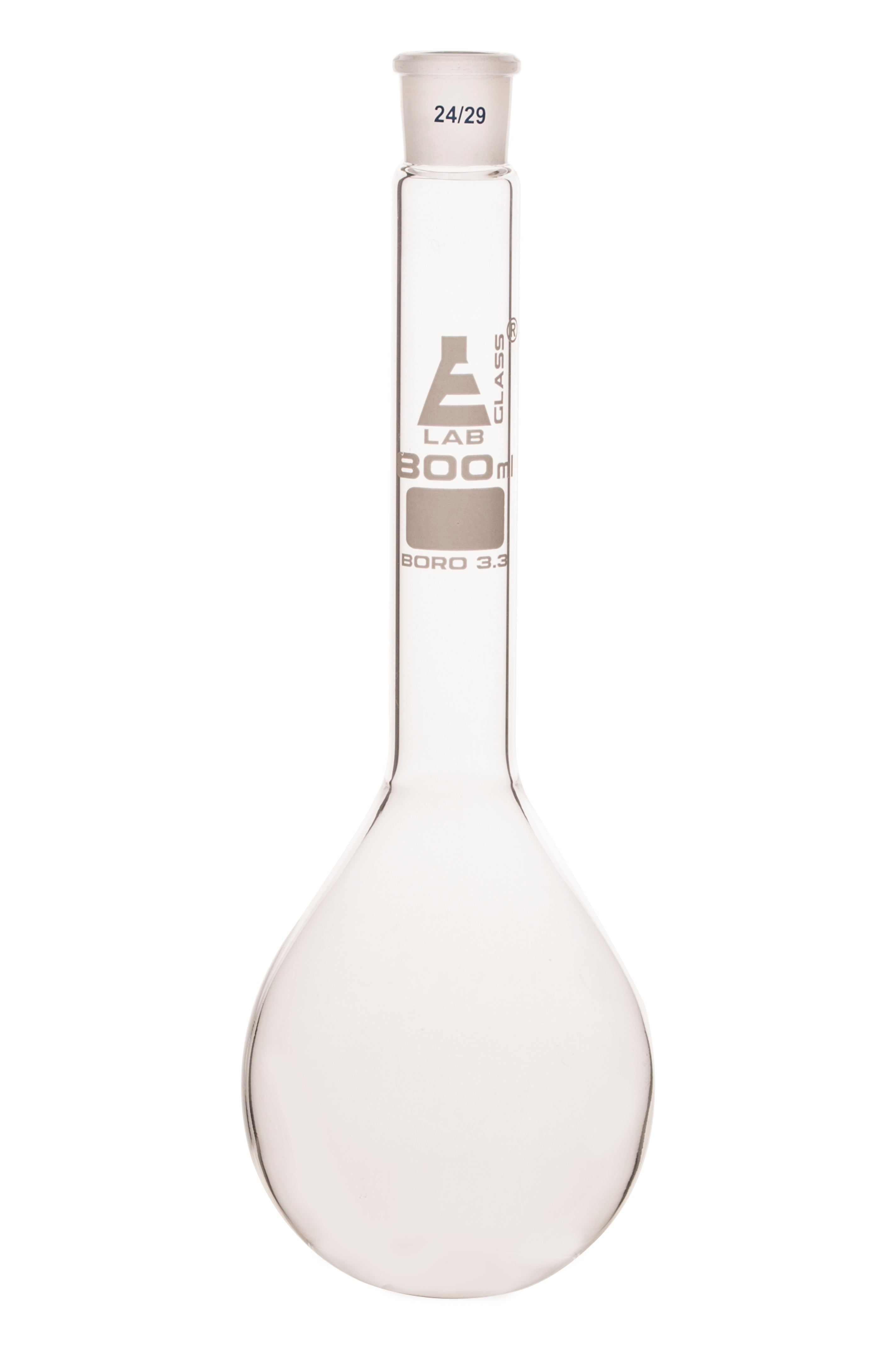 Kjeldahl Flask, 800ml Capacity, Socket Size 24/29 Long Neck, Round ...