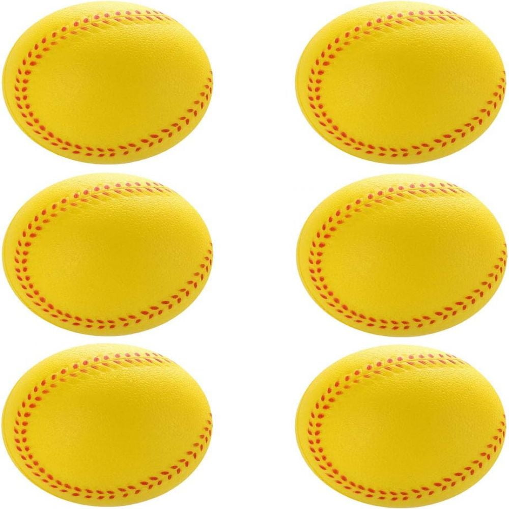 Kjislet 6-Pack Foam Baseballs, Soft Practice Balls for Kids and Teens ...
