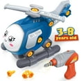 Kjislet Developmental Helicopter Toy, Take Apart and Build with Hand ...