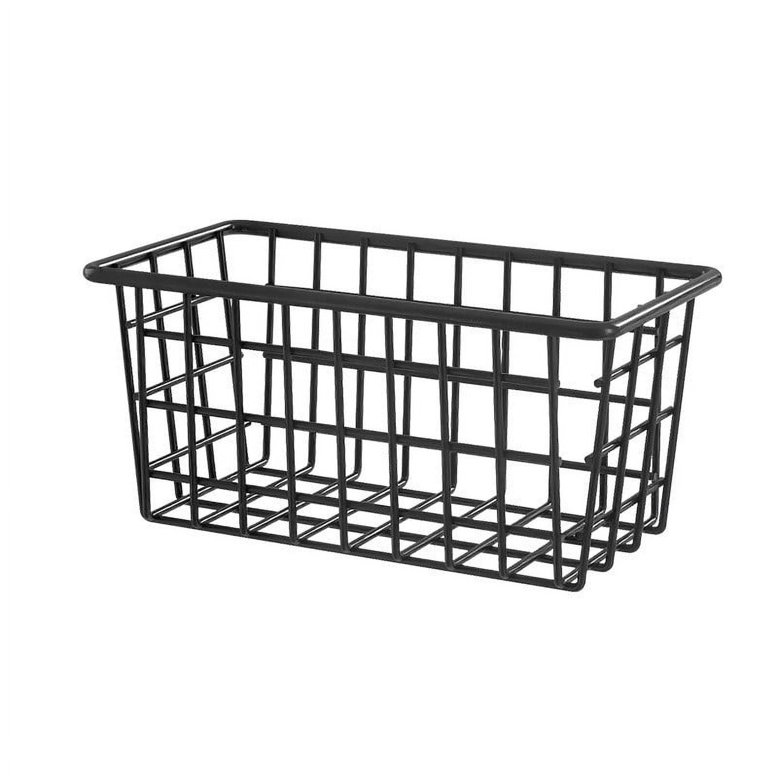 Kjislet Large Black Wire Baskets, Storage Organizer Baskets for Pantry ...