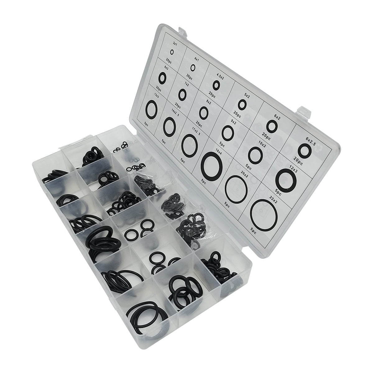 Kjislet Seal Kit Gaskets Universal Rubber O-Ring Assortment Set Gasket ...