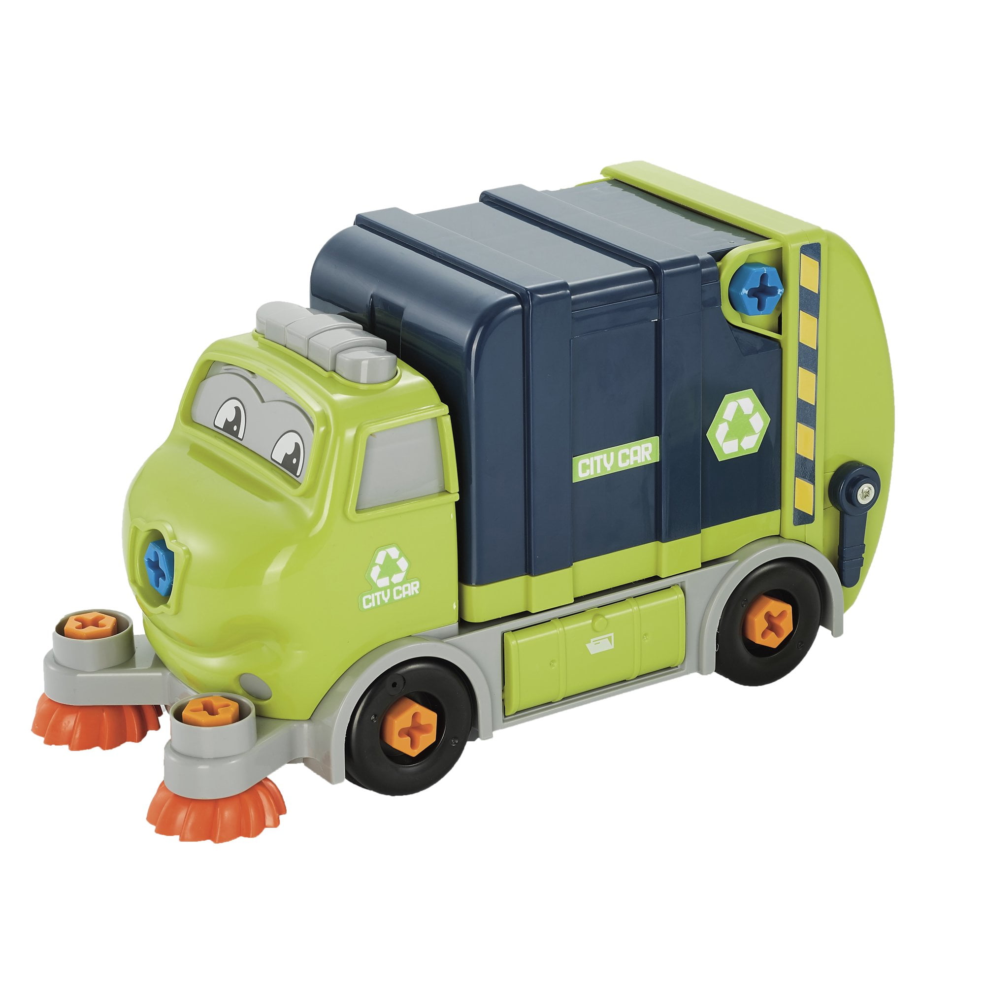 Kjislet Trucks Take Apart Toys with Electric Drill, DIY Electric City Clean Truck Toy Set ...